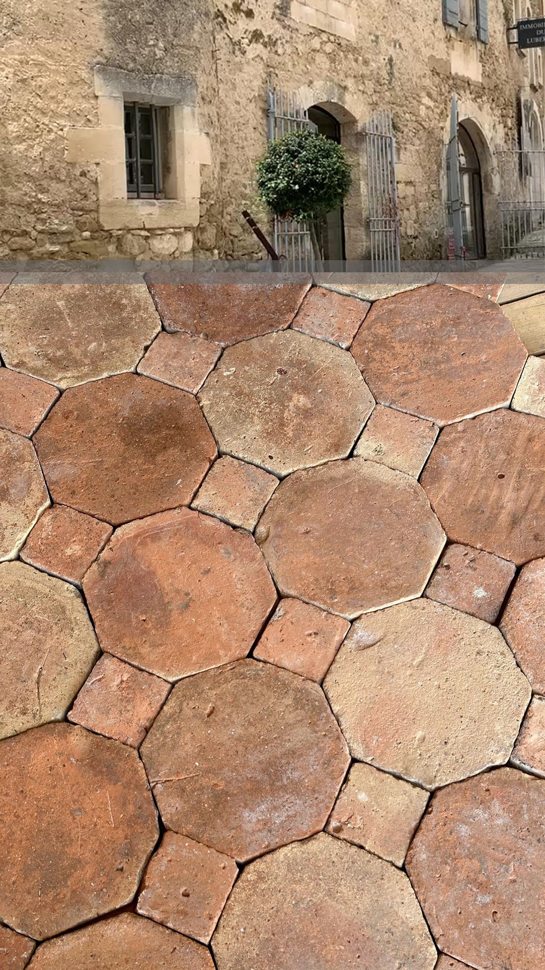 French Reclaimed Octagon and Cabochon Terra Cotta Tile Floor is Heaven ...